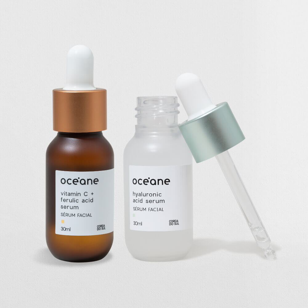 Kit Sérum Facial com Ácido Hialurônico + Sérum Facial de Vitamina C e ... Kit Sérum Facial com Ácido Hialurônico + Sérum Facial de Vitamina C e ...